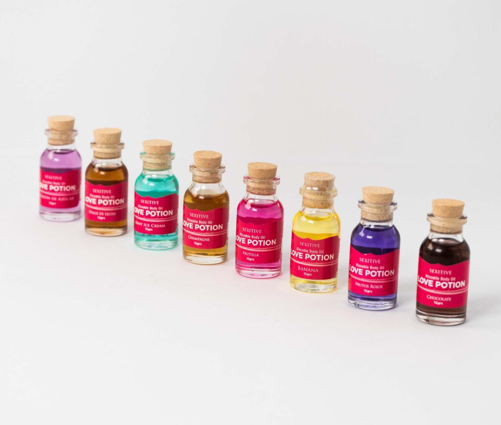 Mini Aceite Comestible Love Potion Dulce De Leche 15grs Mayoristas